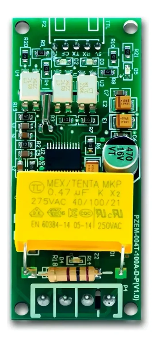 Single Phase Power Monitoring Module Open Clamp Wattmeter Pzem-004t ...